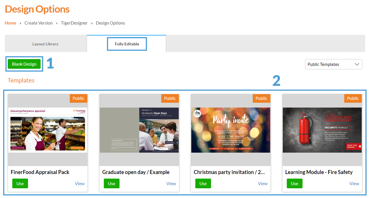 Fully Editable: Create New