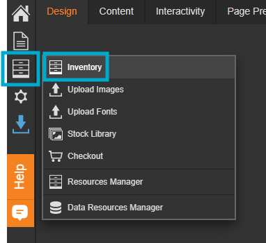 How do I delete an image from my inventory?