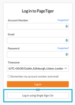 SSO ADMIN - using SSO for PageTiger Admin Users